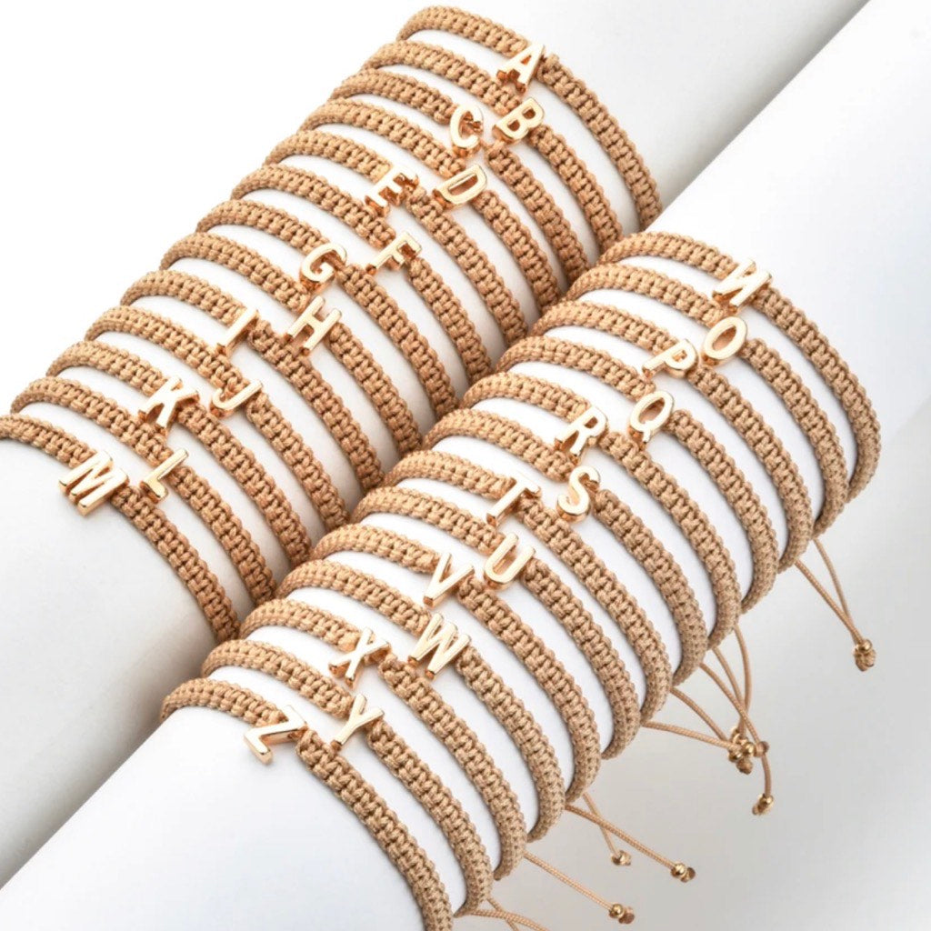 The Threaded Letter Bracelet – MAWD