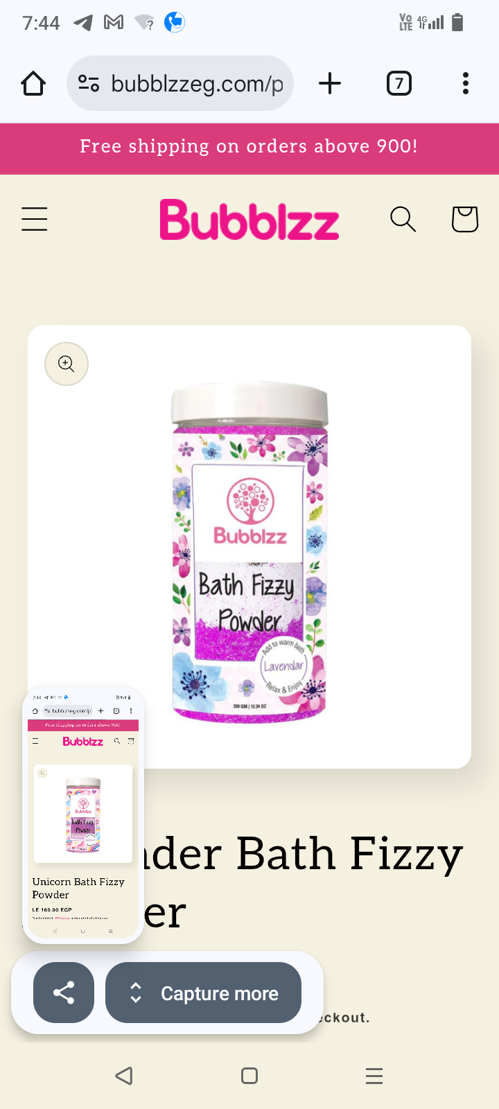 Lavender Bath Fizzy Powder LE160 – MAWD